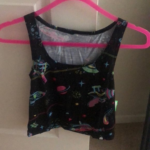 iHeartRaves | Tops | Space Ship Crop Top | Poshmark